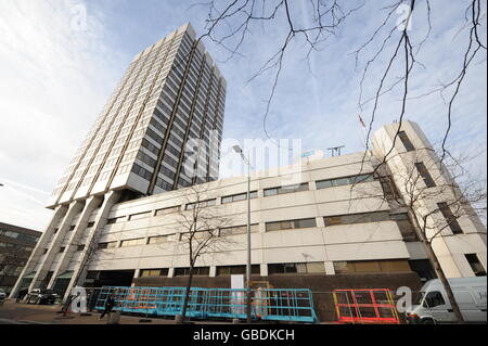 General view of the ITV headquarters in the London studios, South Bank ...
