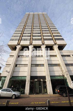 General view of the ITV headquarters in the London studios, South Bank ...