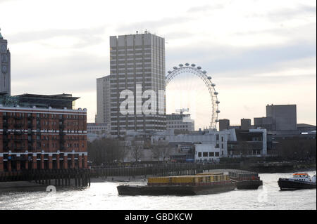 General view of the ITV headquarters in the London studios, South Bank ...