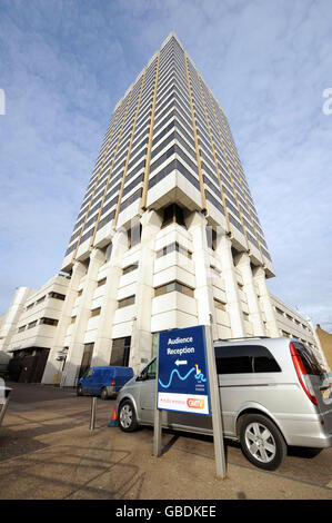 General view of the ITV headquarters in the London studios, South Bank ...