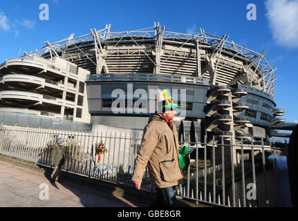 A general view of Croke Park during the BKT United Rugby Championship ...