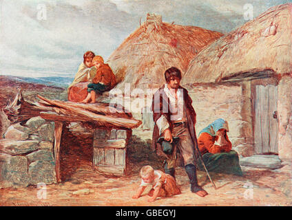 An Irish Eviction, 1850 The Great Famine in Ireland Stock Photo - Alamy