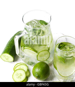 Fresh cucumber water Stock Photo - Alamy