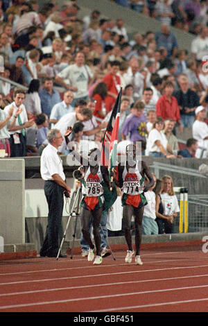 WORLD ATHLETICS CHAMPIONSHIPS STUTTGART. ISMAEL KIRUI [785] KENYA, GOLD ...