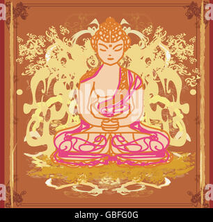 Chinese Traditional Artistic Buddhism Pattern Stock Photo - Alamy