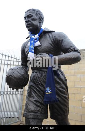 The William Ralph "Dixie" Dean outside Goodison Park during the Premier ...