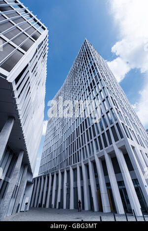 View of Total Tower headquarters of Total in La Defense, Paris, France ...