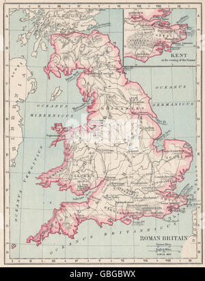 Map of Roman Kent. Roman Britain was the part of the island of Great ...
