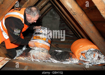 Space Blanket Loft Insulation Stock Photo - Alamy