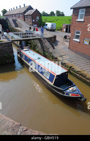 Bunbury, Cheshire, England, Shropshire Union Canal, Stair Case Locks ...