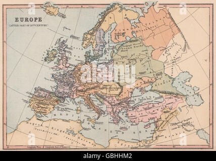 10TH CENTURY EUROPE. Holy Roman Empire Caliphate of Cordoba. COLLINS ...