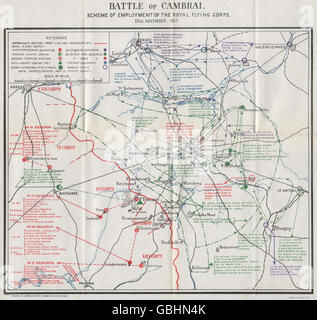 WW1 WESTERN FRONT: Battle of Cambrai, 20 Nov-7 Dec 1917. Trenches, 1934 ...
