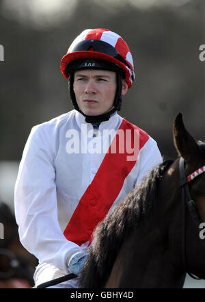 Jockey Jamie Spencer at Kempton racecourse Stock Photo - Alamy