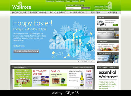 Waitrose supermarket online shopping website web page Stock Photo ...