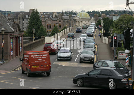 Heavy traffic congestion,Perth,Scotland,UK Stock Photo - Alamy