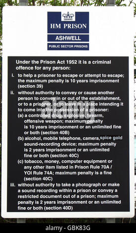 Disturbance at HMP Ashwell Stock Photo - Alamy