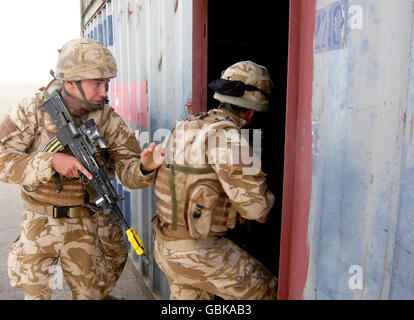 Basra British army base COB Stock Photo - Alamy