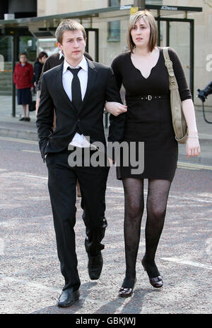 Former Emerdale actor, Luke Tittensor,19, leaves Bolton Crown Court ...