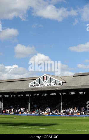 General view of the Johnny Haynes stand at Craven Cottage Stock Photo ...
