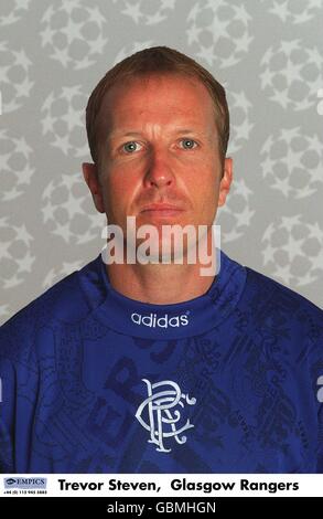 UEFA Champions League 1995/96 .... Glasgow Rangers team strip Stock ...