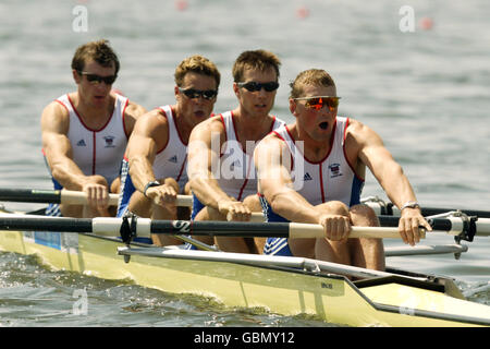 Great Britain's Steve Williams, Mens Four gold medallist poses for the ...