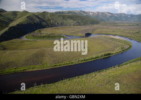 Birch Creek Wild and Scenic River surrounded by the White Mountains ...