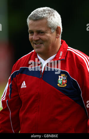 British & Irish Lions Warren Gatland (Head Coach) during a training ...
