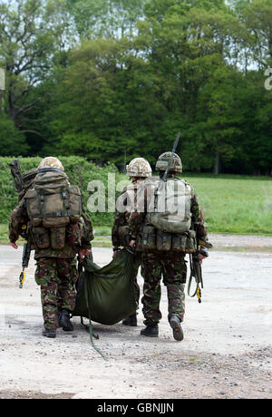 The 4th Rifles practice dealing with casualties ahead of their ...
