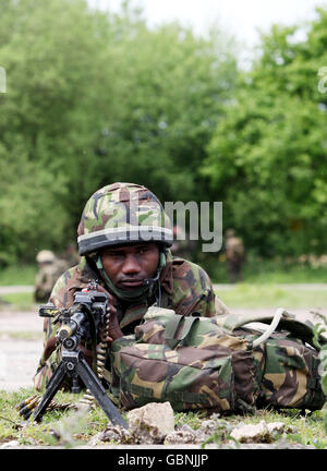 The 4th Rifles train ahead of their deployment to Afghanistan at ...