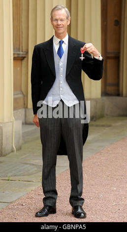 Cricket commentator and writer Christopher Martin Jenkins poses outside ...