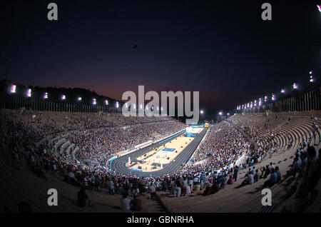 Athletics - Athens Olympic Games 2004 - Men's 100m - Final Stock Photo ...