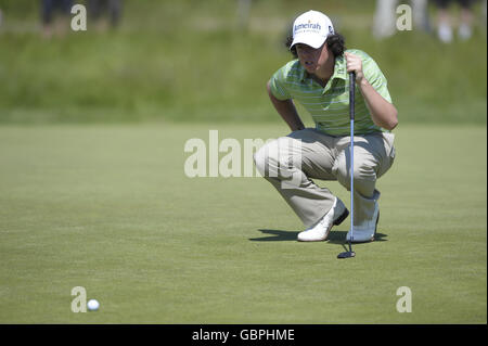 Rory McIlroy watches his putt during the RBC Canadian Open Golf Pro Am ...