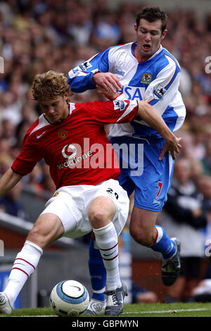 BRETT EMERTON & J SPECTOR BLACKBURN V MANCHESTER UNITED EWOOD PARK ...