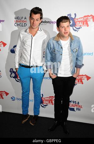Mark Ronson and Daniel Merriweather Summertime Ball 2009 held at the ...