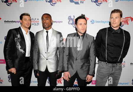 (From left to right) Simon Webbe, Duncan James, Antony Costa and Lee ...