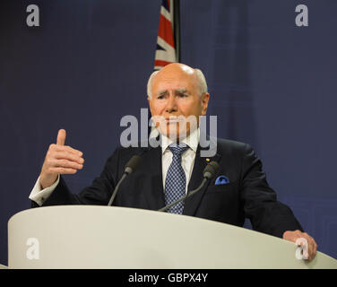 Former Australian Prime Minister John Howard arrives for the state ...