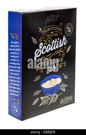 Tesco Finest Traditional texture Scottish porridge oats Stock Photo - Alamy