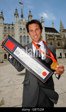 Mark hunter receives Freedom of the City of London. Olympic rowing ...