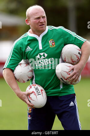 British & Irish Lions Neil Jenkins (Kicking Coach) during a training ...