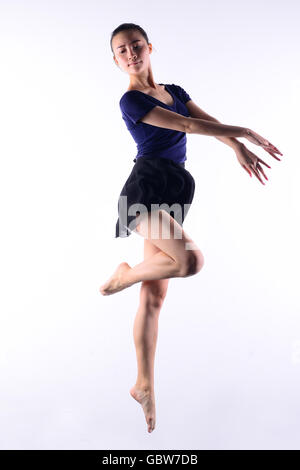 Full shot standing ballet posture Stock Photo - Alamy