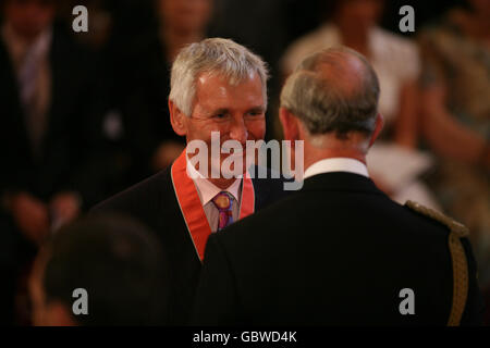 Mr. Finlay Scott from Liverpool is made a CBE by the Prince of Wales at ...