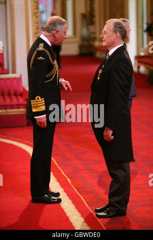 Mr. Rupert Sword is made an OBE by the Prince of Wales at Buckingham ...