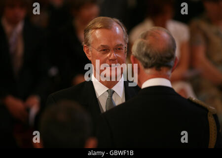 Mr. Rupert Sword is made an OBE by the Prince of Wales at Buckingham ...
