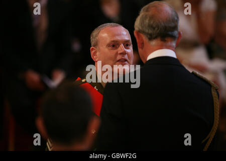 Colour Sergeant Stephen Crighton is made an MBE by the Prince of Wales ...