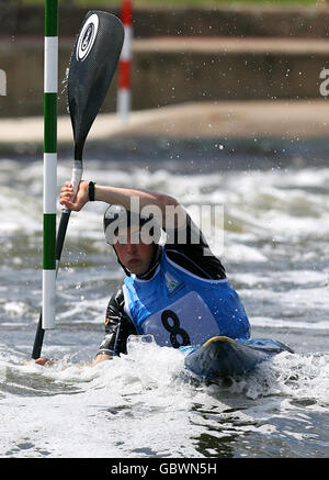 Spain's Samuel Hernanz during the Canoe Slalom Men's Single competition (K1) at Lee Valley White ...