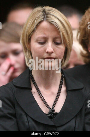 Widow of Major Sean Birchall of the 1st Battalion Welsh Guards, Joanna ...