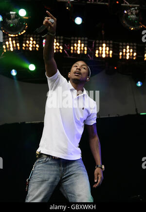 American musician Pharrell Williams of the hip hop and funk band N.E.R ...