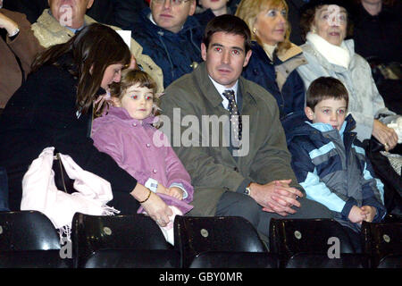 Nigel Clough and his family at the Brian Clough memorial service at ...
