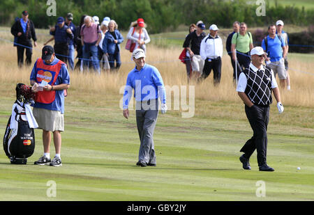 Golfers walk on the first hole at Country Meadows Golf Course, which ...