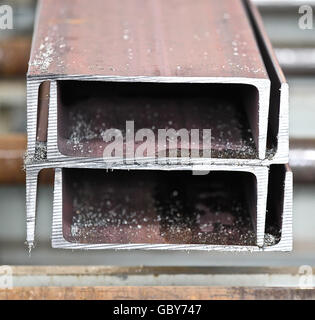 metal profile channel lies in bundles of stock Stock Photo - Alamy
